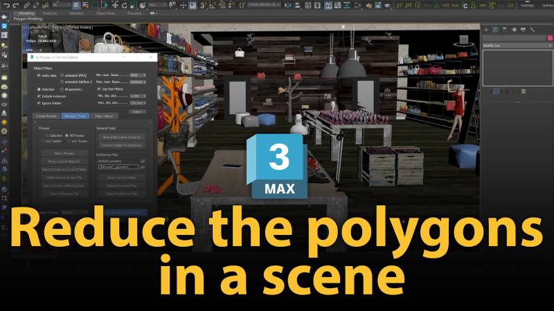 How To Reduce The Polygons In A 3dsmax Scene With Q Proxies Archvizhow
